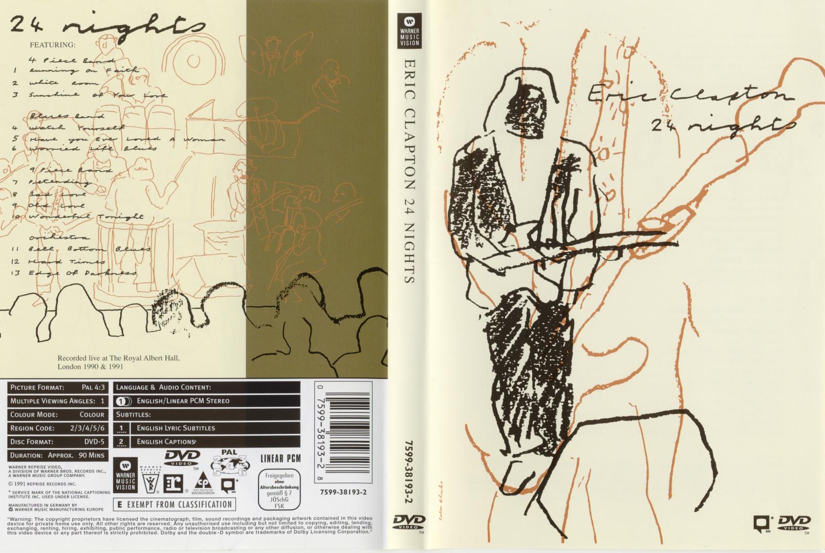 Eric Clapton 24 Nights : Front | DVD Covers | Cover Century | Over 1. ...